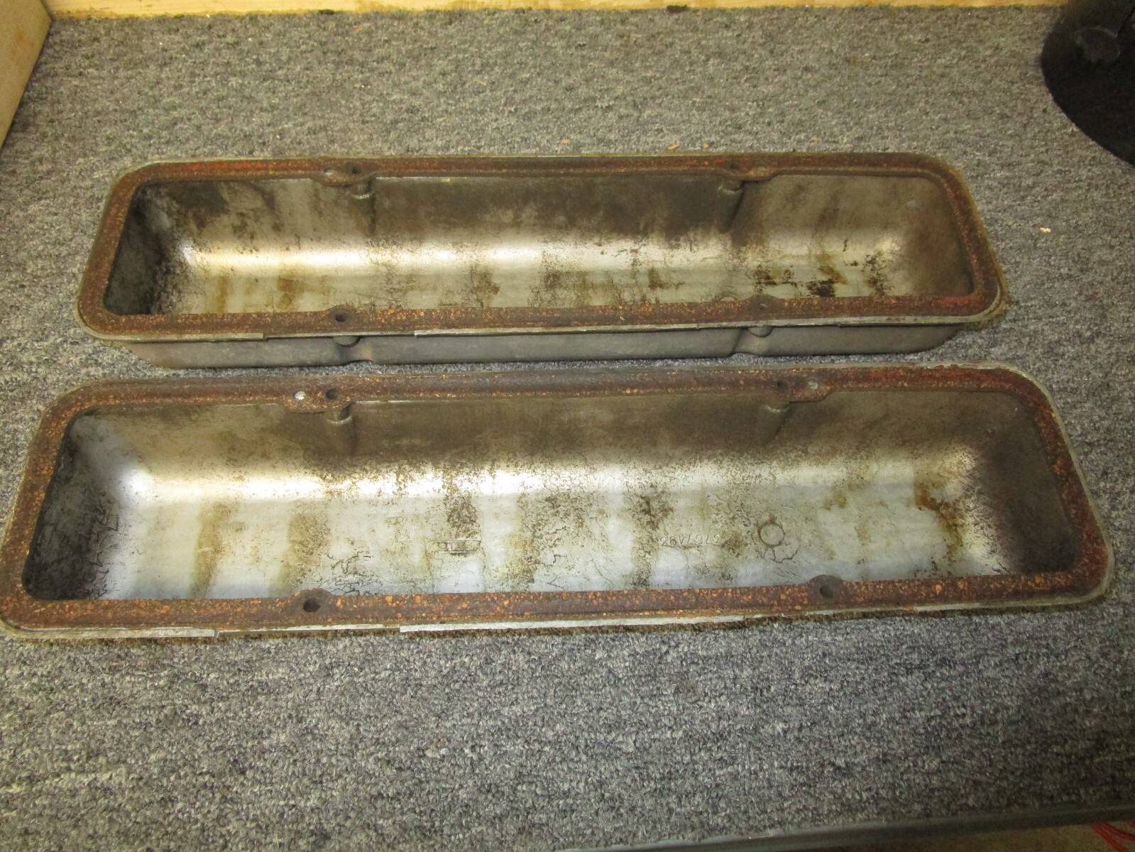 67 corvette 327/350 die cast aluminum valve covers GM NICE! L79 | eBay