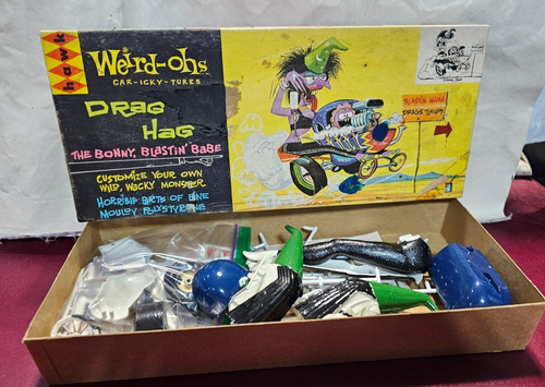 Vintage 1963 Hawk Weird ohs Drag Hag Model Kit Original Rare Hotrod Toy ...