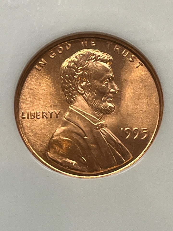 1995 LINCOLN MEMORIAL ONE CENT DOUBLED DIE OBVERSE NGC MS 67 RD PENNY ...