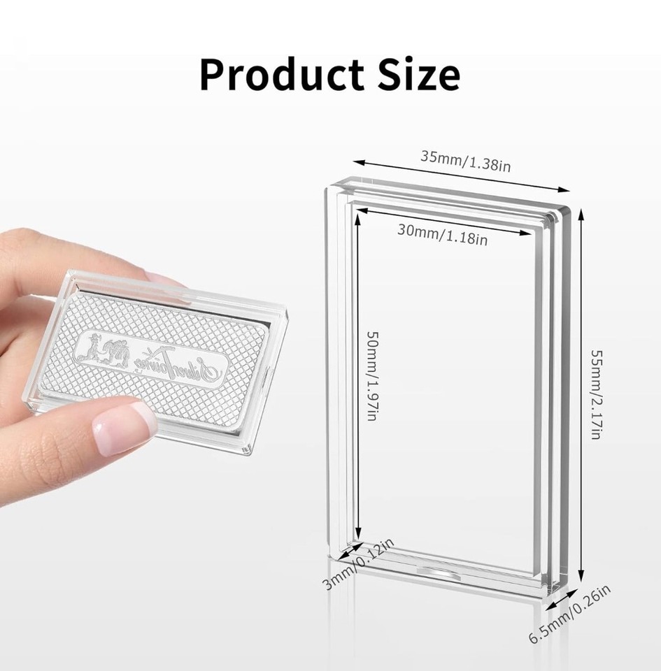 20 Pcs Silver Bar Case 1oz Clear Acrylic Storage Container Silver Bar ...
