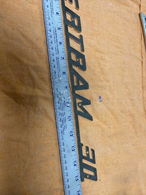 Bertram 30 stainless steel brushed finish Boat Emblems | eBay