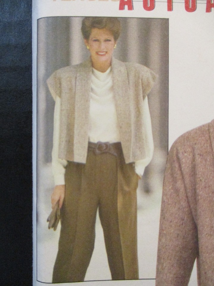 Butterick Pattern 6253 Miss Size 10 Jacket Vest Skirt Pants Blouse ...