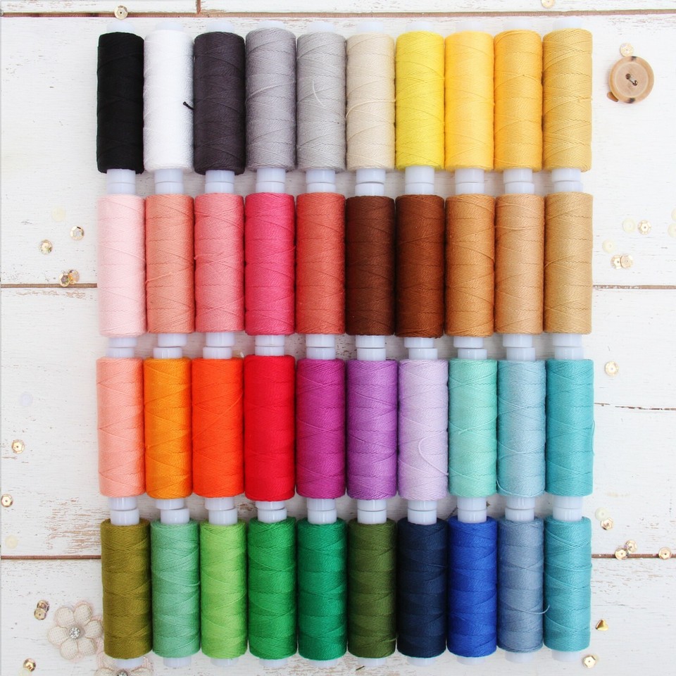 PEARL PERLE COTTON THREAD - 40 COLORS BY THE SPOOL - 75 YDS - SIZE 8 ...