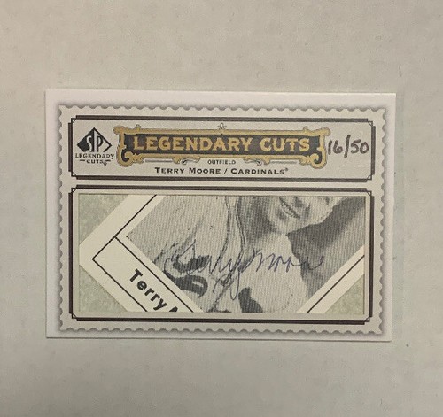 2009 SP Legendary Cuts - Legendary Cuts Terry Moore #LC-298 /50 (AU ...