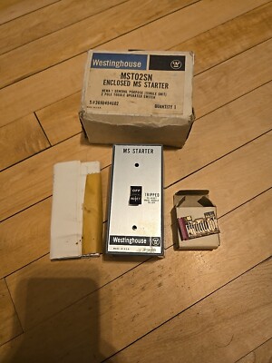 WESTINGHOUSE MST02SN MANUAL STARTER SWITCH 2 POLE NEMA 1 ENCLOSURE 1HP ...