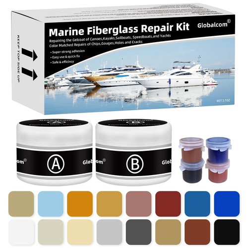 Fiberglass Boat Repair Kit, Gel Coat Repair Kit for Boats,Fiberglass ...