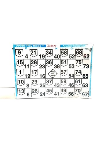 1 on Double Action Double Play Bingo Paper Cards-Pack of 500-Color Blue ...