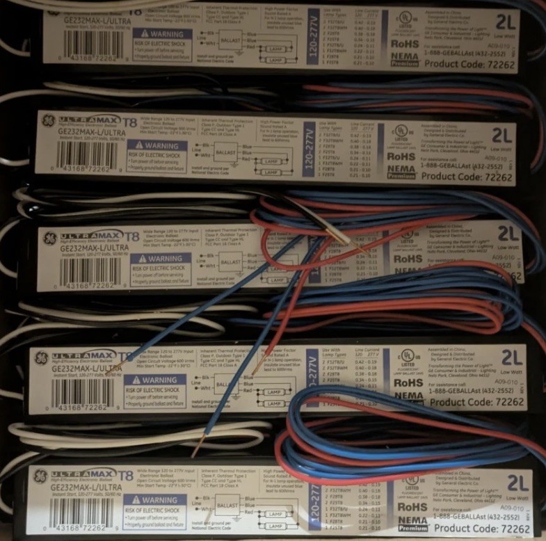 NEW! Lot of 7 GE 72262 Electronic Ballasts Ballast GE232MAX-L/ULTRA ...