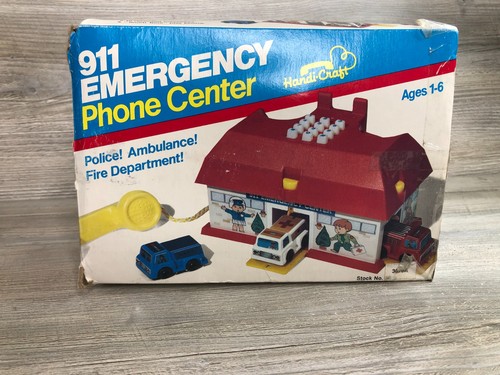 Vintage Handi-Craft Company 911 Emergency Center Toy Phone Retro | eBay