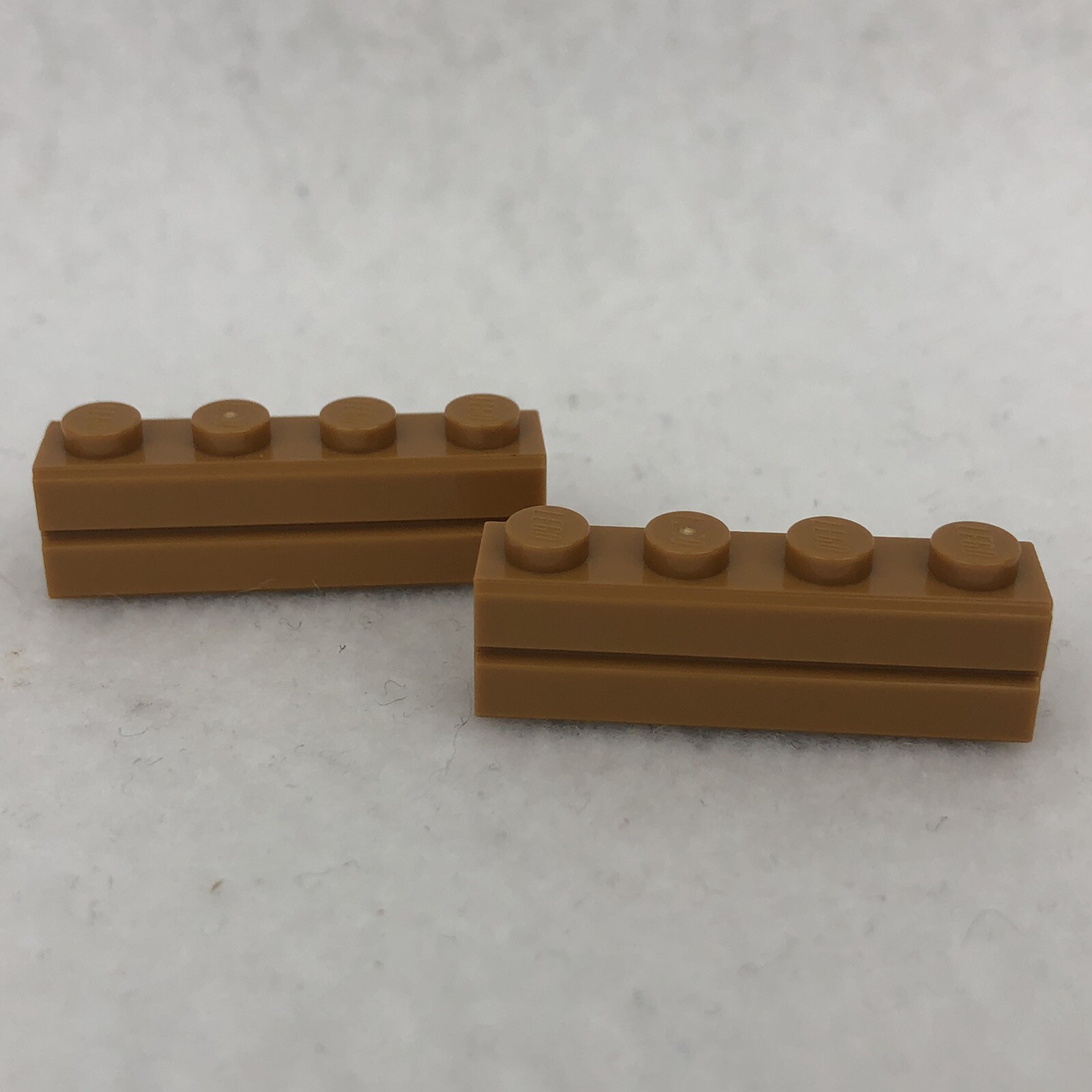 LEGO 15533 Light Brown Brick, Modified 1 x 4 With Masonry Profile (x2 ...