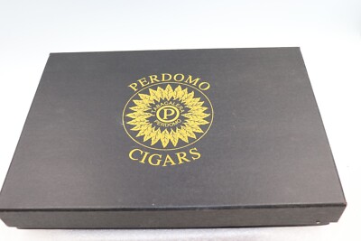 Perdomo Cigars Brown Leather Humidor Case Cedar Lined with Box | eBay
