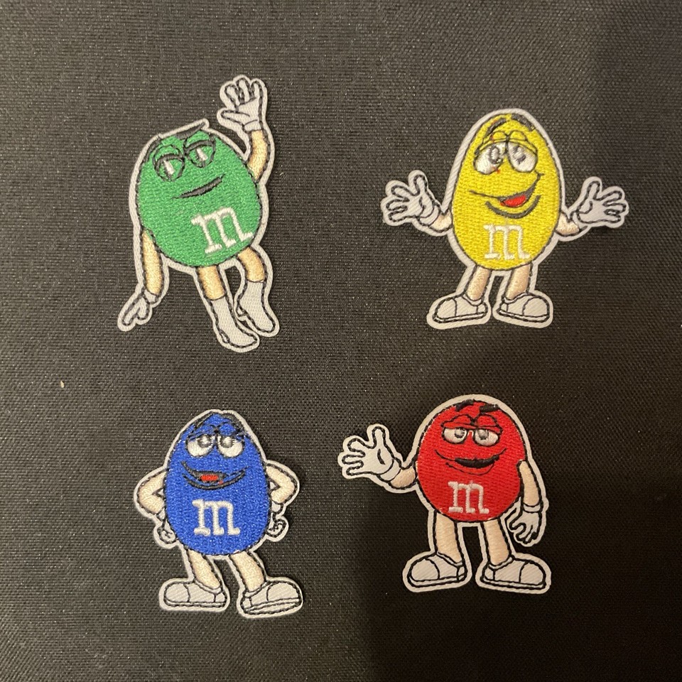 4 M&MS Iron On Patches PATCH LOT Candy M&Ms | eBay