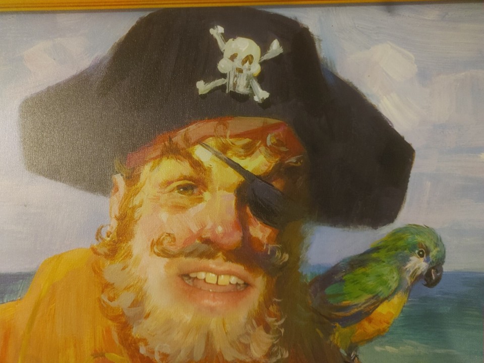 Spongebob Squarepants Painty The Pirate Patchy Painting Wall Art ...