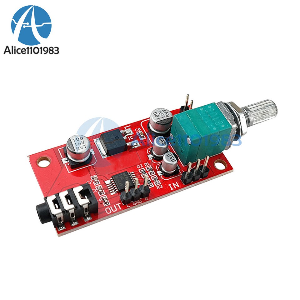 Headphone Amplifier Board MAX4410 Mini Amp Power Amplifier Preamp R ...