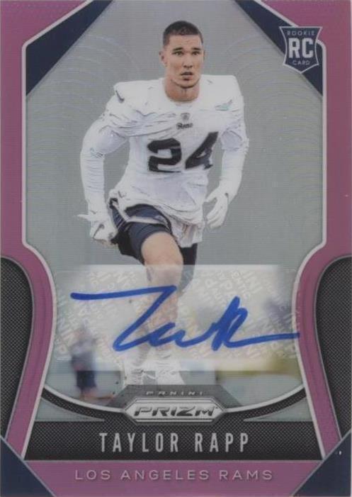 2019 Panini Prizm - Rookies Taylor Rapp #385 Pink Prizm Autographs (AU ...