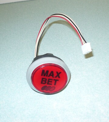 PACHISLO SLOT MACHINE LIGHTED MAX BET BUTTON FOR ARUZE, ELECO, MIZUHO ...