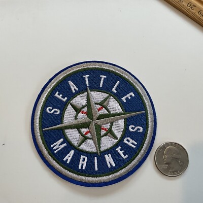 SEATTLE MARINERS MLB Vintage Embroidered Iron On Patch 3.5” x 3.5 MLB ...