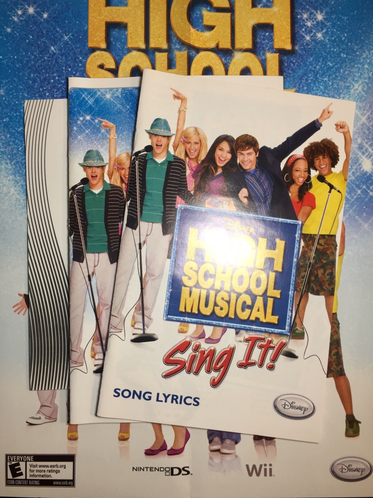 High School Musical Sing It Wii With Manual, Lyric Book And Poster ...