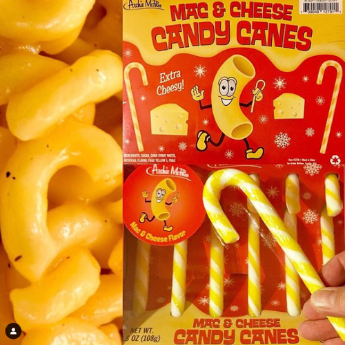 Mac and Cheese Candy Canes Archie Mcphee American Sweets Great Gift | eBay
