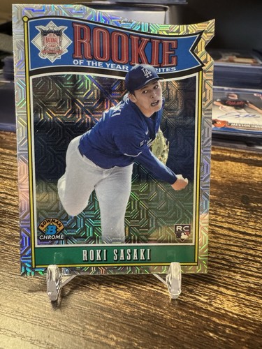 2025 Bowman Chrome Roki Sasaki ROY-10 Mega Box Mojo Refractor | eBay