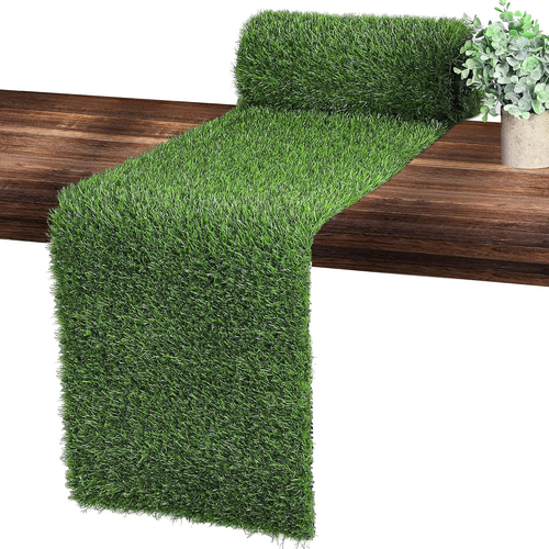 Artificial Grass Table Runners 14 X 48 Inch Synthetic Grass Table ...