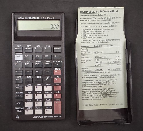 Texas Instruments BAII Plus Business Analyst Professional Calculator | eBay