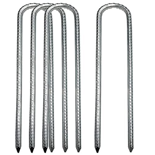 Ground Stakes Steel Rebar Stakes Tents Nails Heavy Duty Garden Stake ...