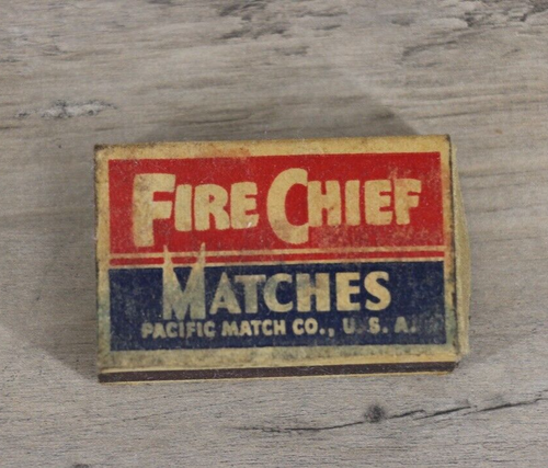 Fire Chief Matches Vintage Matchbox Pacific Match Co USA | eBay