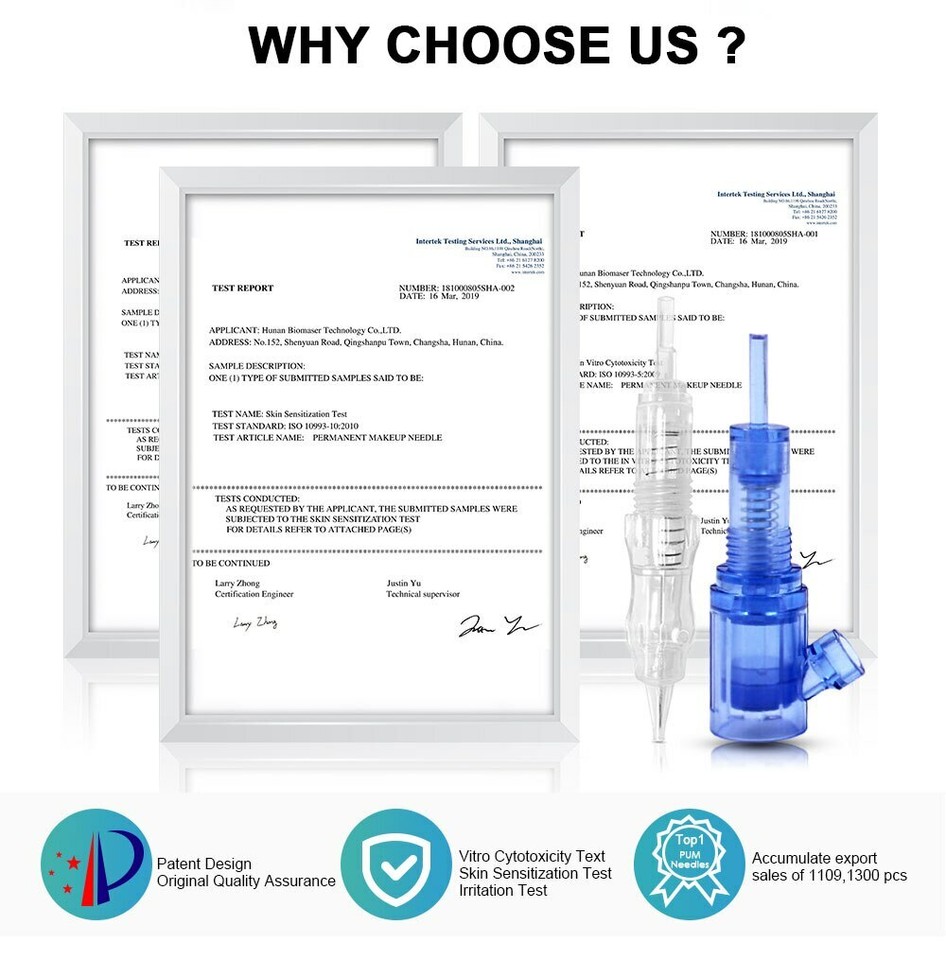 20PCS Biomaser Cartridges Needles 3RS 5RS 7RS Shading Needles for Scars ...