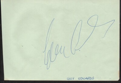 Guy Edwards QGM F1 genuine authentic signed autograph signature COA ...