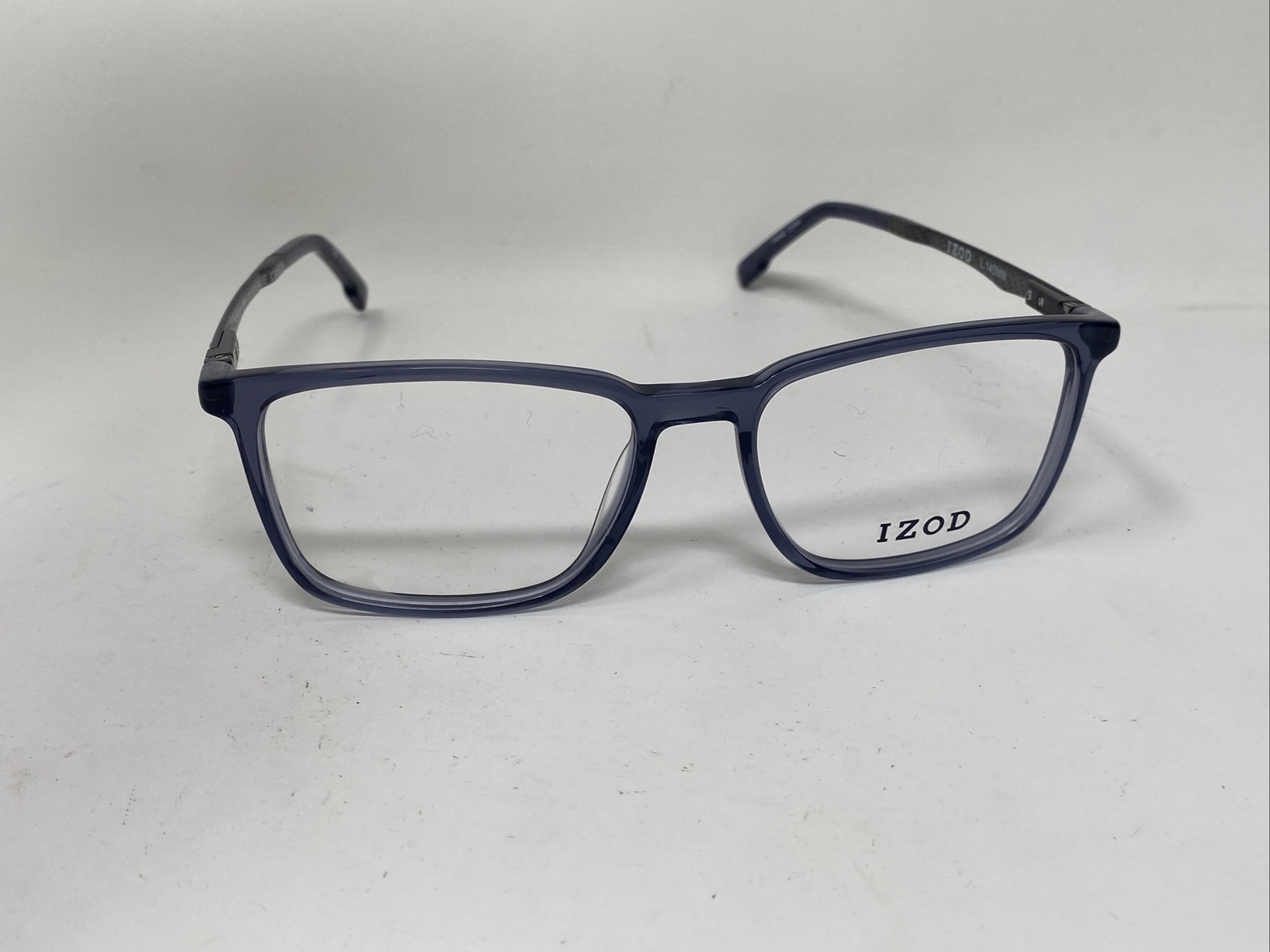 IZOD EYEWEAR IZ 2100 BLUE CRYSTAL CARBON FIBER 54/17/145 EYEGLASSES ...