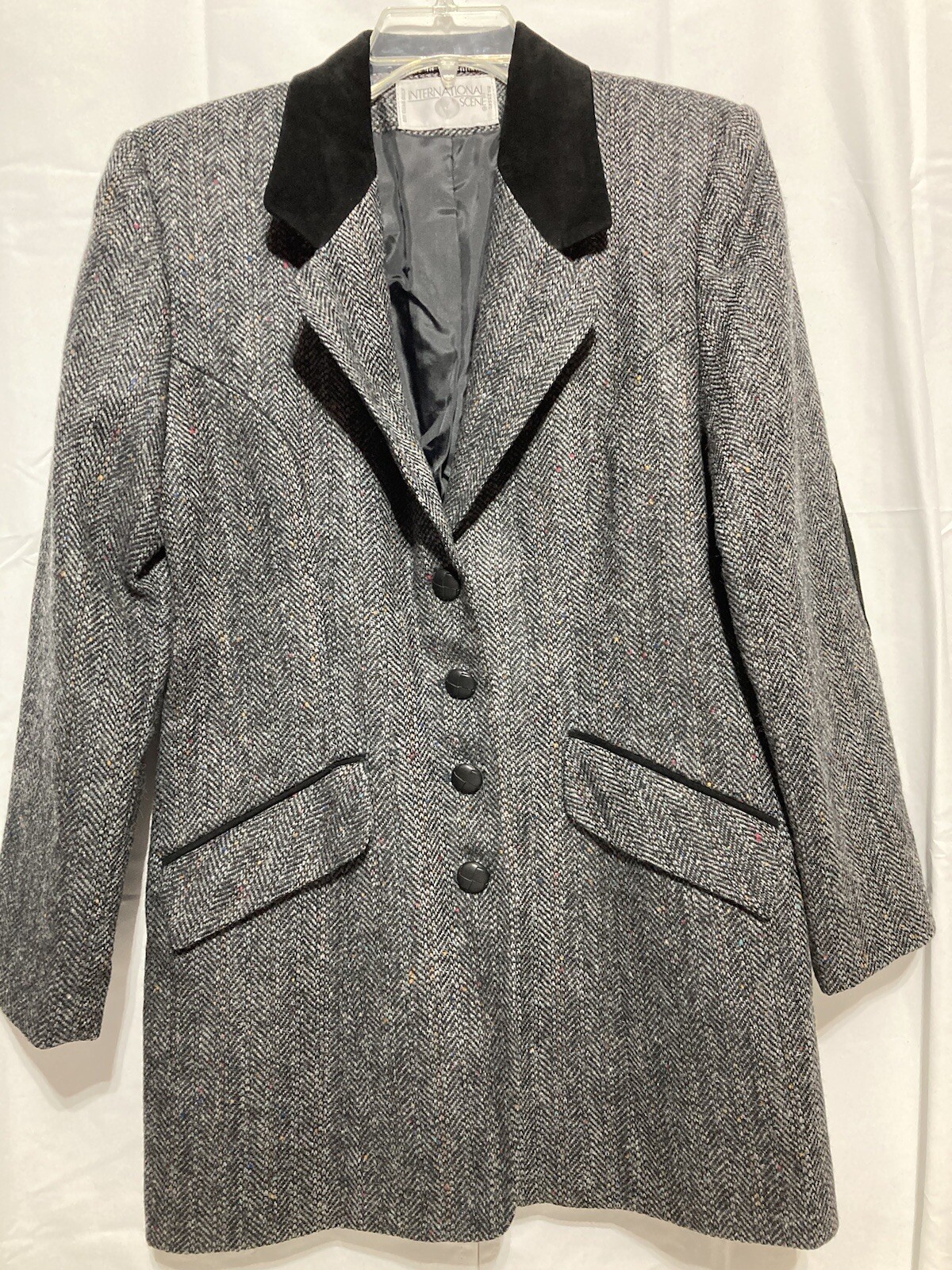 International Scene Blazer Women’s Size 6 Gray With B… - Gem