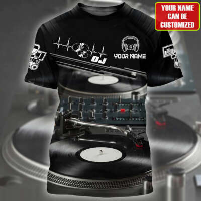 3D Printed Black DJ Shirt, EDM DJ Club Uniform, DJ Tshirt | eBay