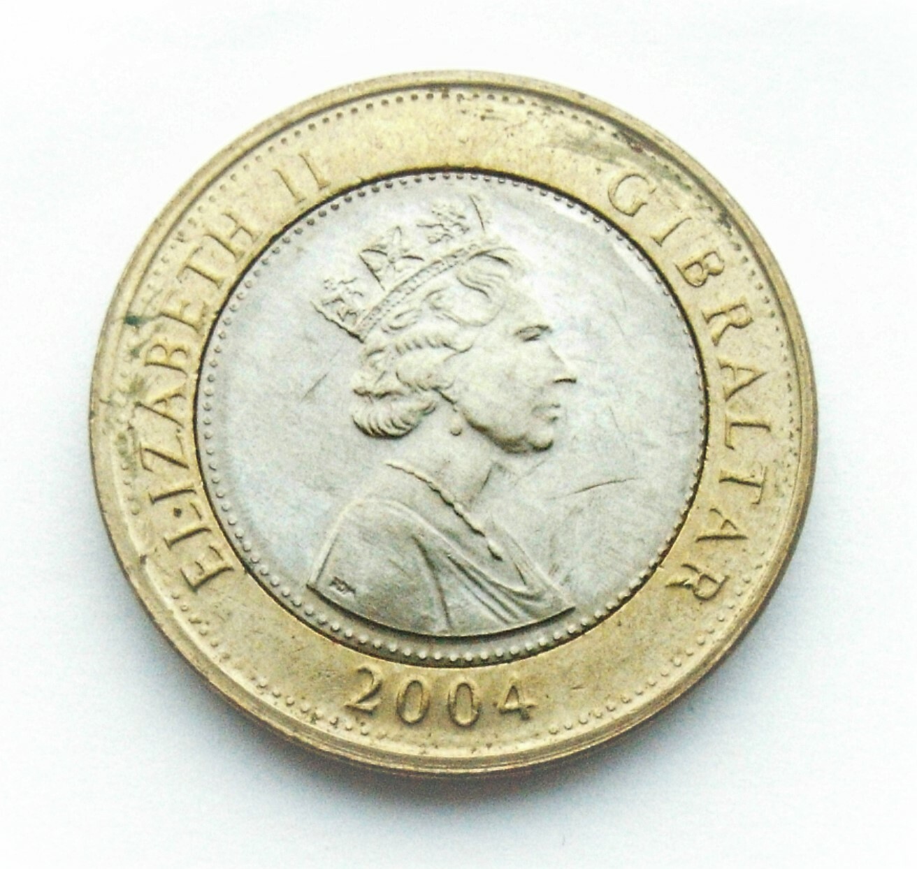 Gibraltar 2004 Two Pounds Coin Tercentenary of capture of Gibraltar ...