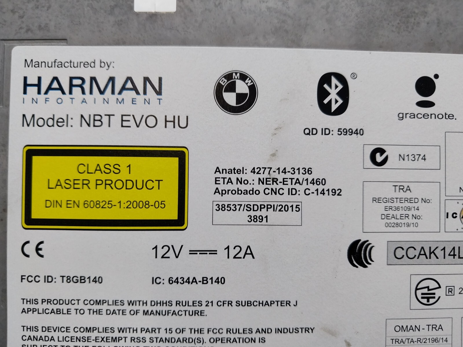 MINI F54 F55 F56 57 NBT EVO HU MULTIMEDIA SAT NAV NAVIGATION RADIO CD ...