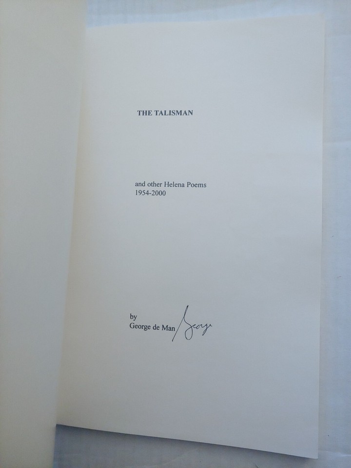 THE TALISMAN and other Helena Poems 2000 George de Man Arkansas ...