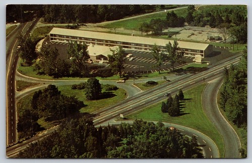 Postcard Northboro Massachusetts MA 9-20 Motel Aerial View | eBay