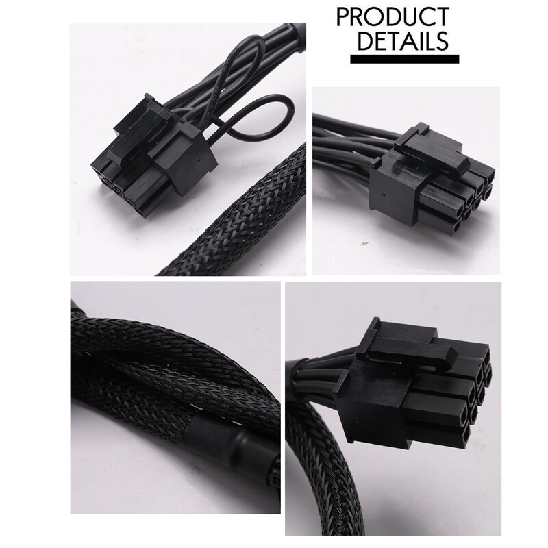 PSU 8Pin to Dual 8Pin(6+2) Pin PCIe Modular Supply Cable for EVGA6428 ...