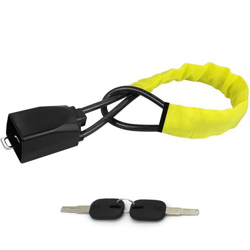 Safety Anti theft Steering Wheel Lock Retractable Steel Cable for Car ...