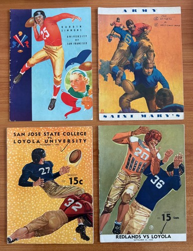 Lot of 4 - 1930s NCAA COLLEGE FOOTBALL PROGRAM PROGRAMS SPORTS ...