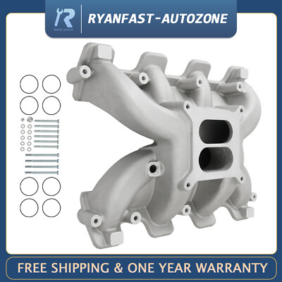 Dual Plane Carbureted Intake Manifold for GM LS1 LS2 LS6 Cathedral Port ...