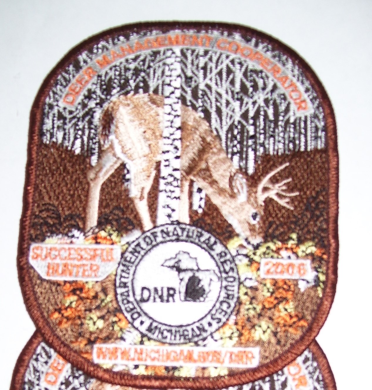 MICHIGAN SUCCESSFUL DEER HUNTER PATCH 2006 DEER MANAGEMENT HUNTING | eBay