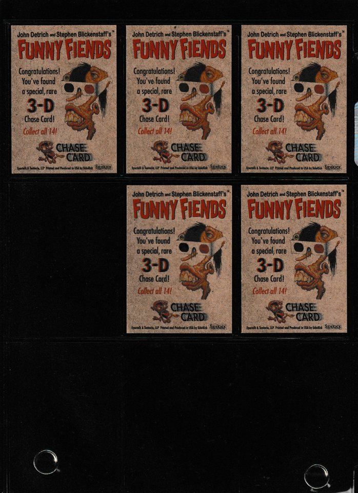 FUNNY FIENDS 3-D Complete Set of 14 NRMT+ | eBay