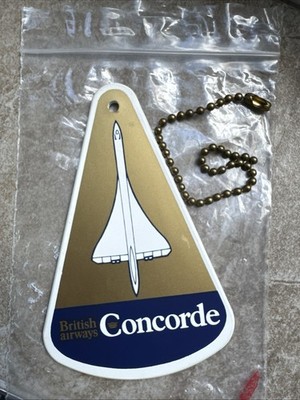 Original Vintage British Airways Concorde Plastic Luggage Tag. | eBay UK