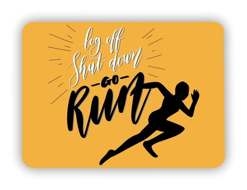 Log Off Shut Down Go Run Workout GYM FITTNESS METAL SIGN PLAQUE Poster ...