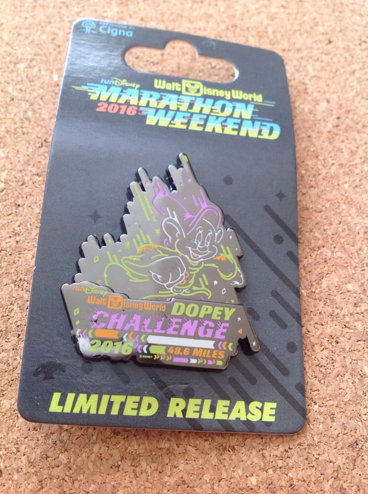 2016 WDW Run Disney Marathon Weekend Dopey Challenge Logo Pin | eBay