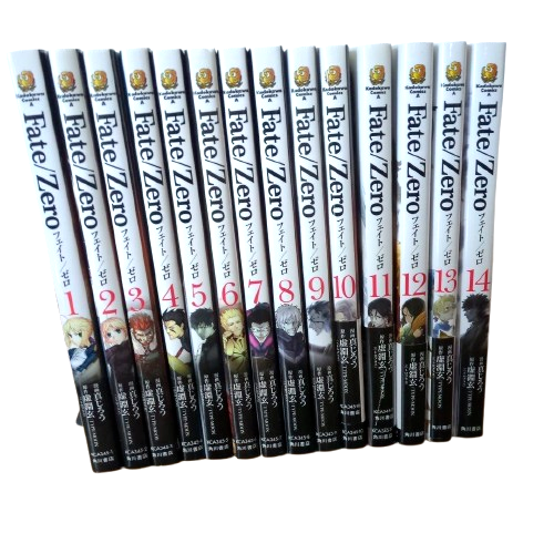 Fate Zero Comic Book Manga Vol.1-14 Complete Full Set Gen Urobuchi ...