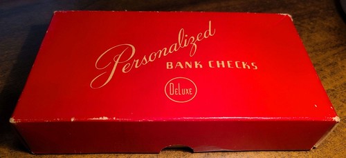 1950-1970's VINTAGE PERSONALIZED DELUXE EMPTY BANK CHECKS BOX | eBay