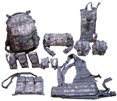 US Army UCP ACU MOLLE Rifleman Fighting Vest Rucksack Pouches Set 12 ...