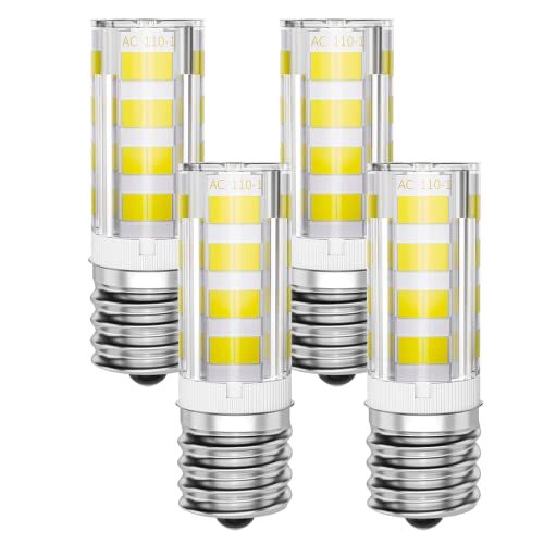 4pack E17 Led Appliance Bulb 40w 125v Microwave Bulb Daylight 6000k ...